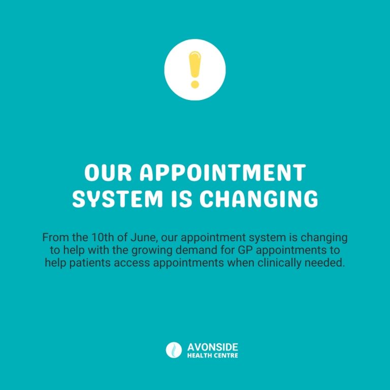 Our Appointment System is Changing « Avonside Health Centre